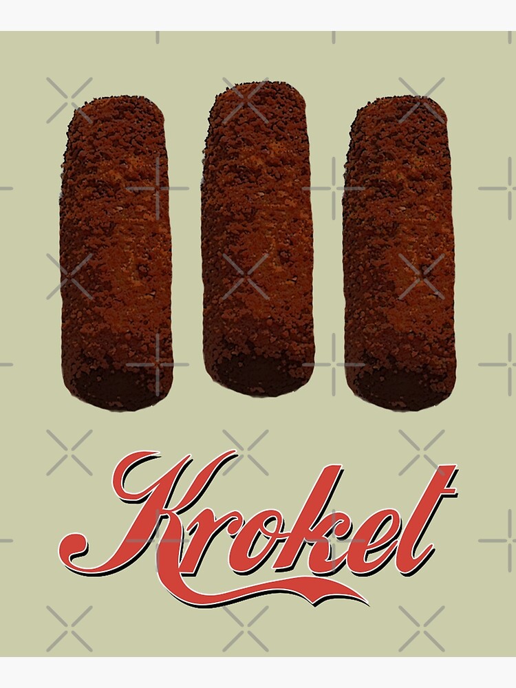 Lámina fotográfica «Kroket Dutch Frituur Snack Design basado en las "3 ...