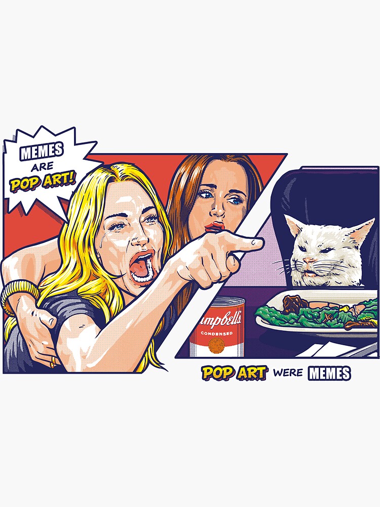 "Pop Memes" Sticker for Sale by Carlos Tato | Redbubble