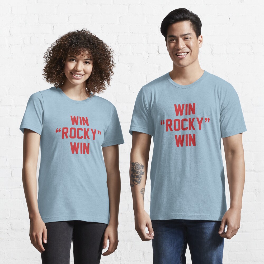 "WIN ROCKY WIN" T-shirt by HeyBeardMon | Redbubble
