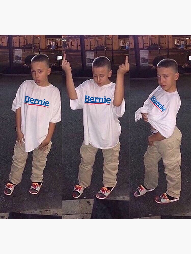 "timmy thick wearing a bernie shirt " Sticker for Sale by JoJo370 ...