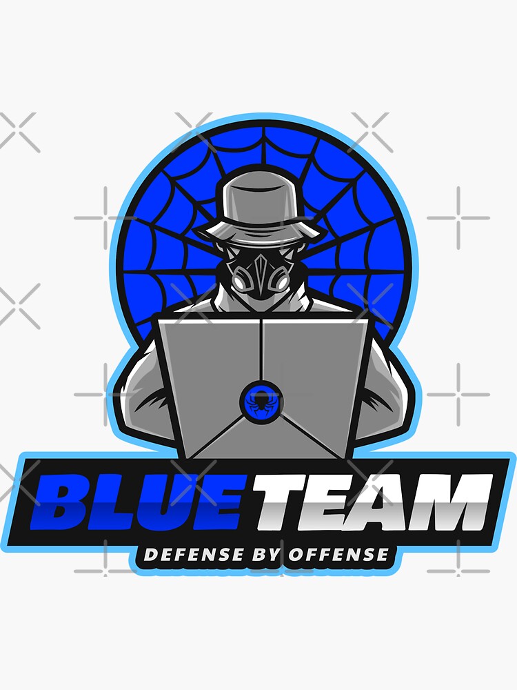 "Blue Team - Defense by Offense" Sticker for Sale by clubtee | Redbubble
