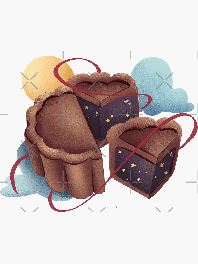 "Mooncake" Sticker by kiannapan | Redbubble