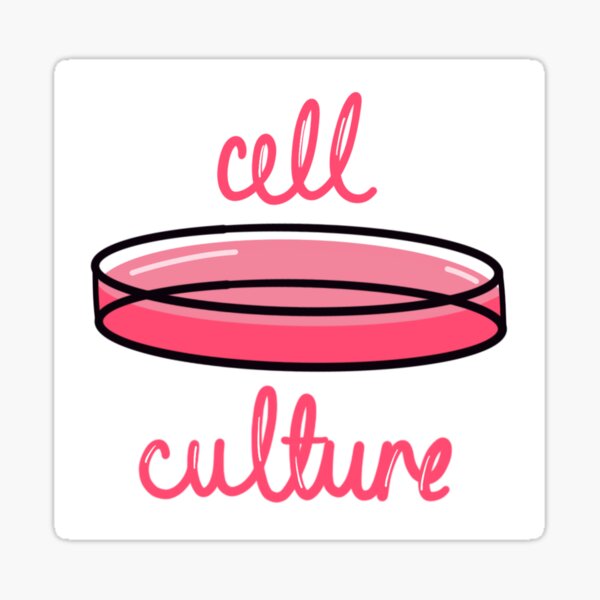 "Cell culture " Sticker for Sale by sawhelan | Redbubble