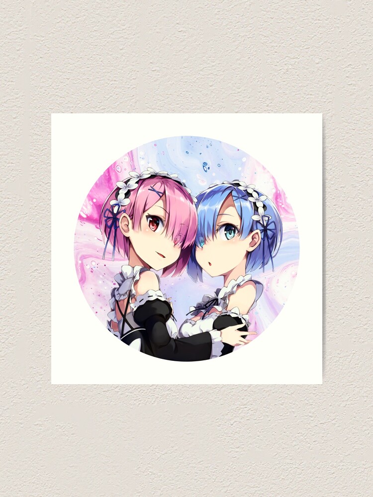 "Rem, Ram, Anime, Re: Zero, Waifu" Art Print by Rachelsama | Redbubble
