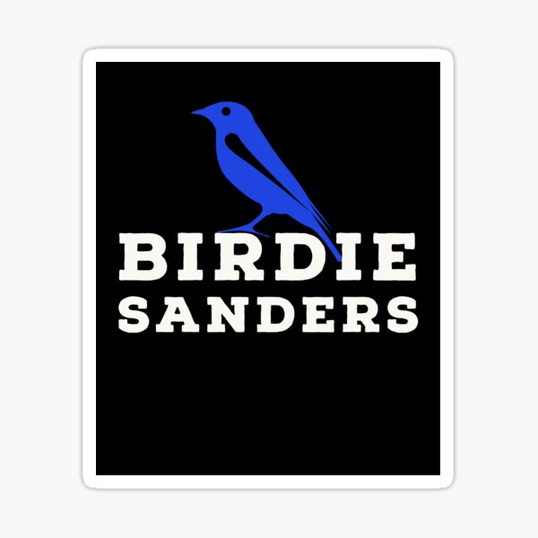 "Birdie Sanders" Sticker for Sale by raiderwren | Redbubble