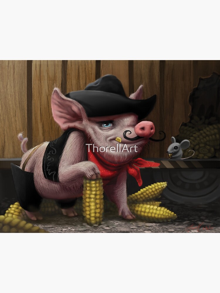 "Pig Bandit Trikes Again!" Art Print for Sale by ThorellArt | Redbubble