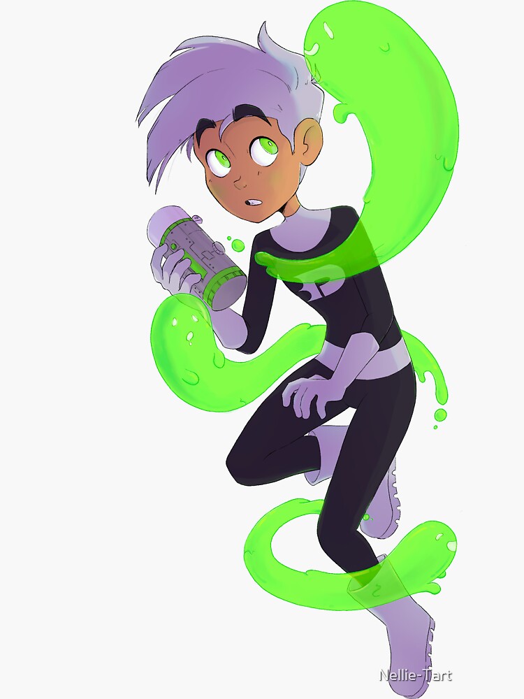 "Danny Phantom & blob ghosts" Sticker for Sale by Nellie-Tart | Redbubble