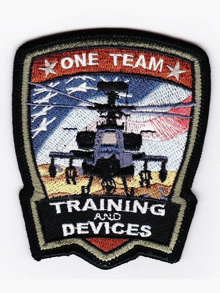 "US Army ONE TEAM APACHE PATCH STICKER" Art Print by MilitaryPlus ...