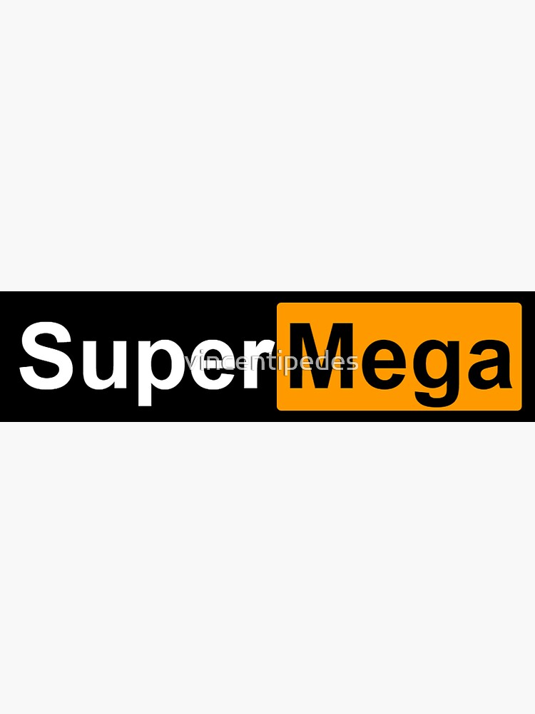 "SuperMega " Sticker for Sale by vincentipedes | Redbubble