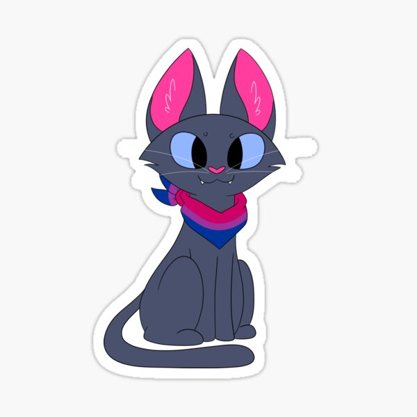 "Pride Cats - Bi" Sticker by HeyItsToon | Redbubble
