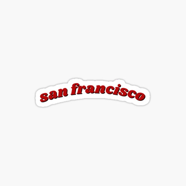 "san francisco sticker" Sticker for Sale by marybridgejones | Redbubble