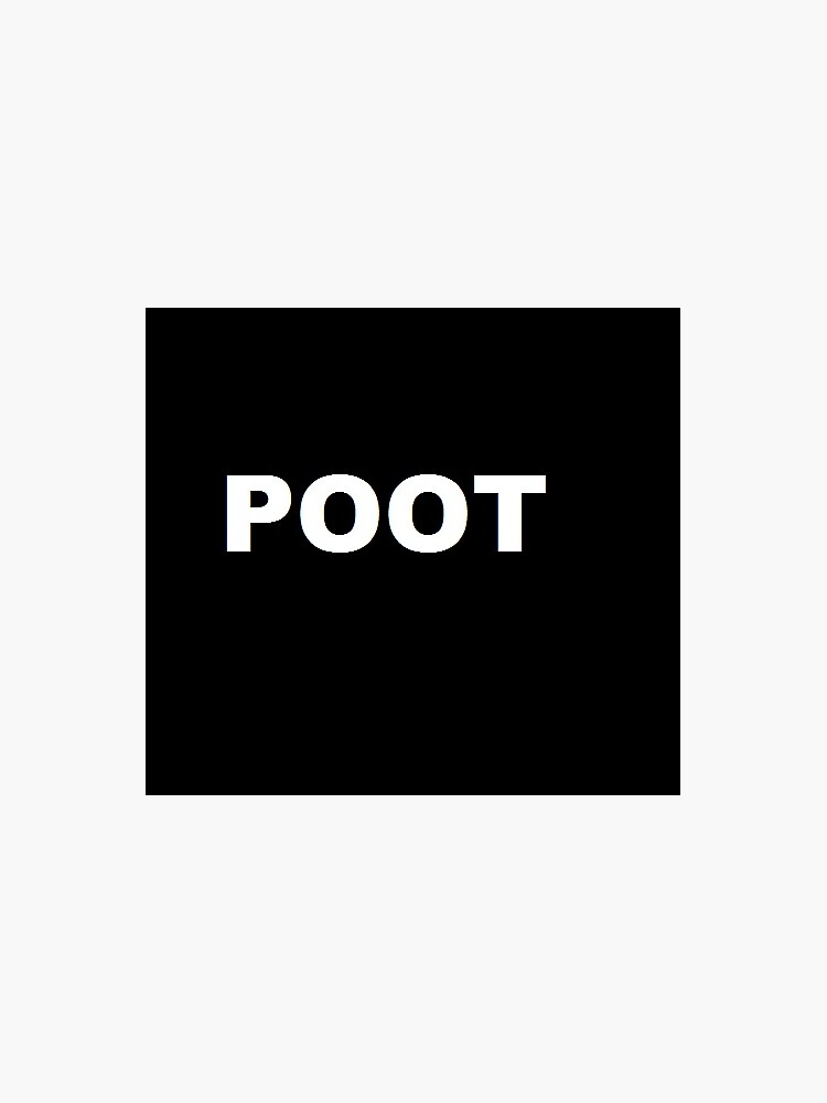"poot" Sticker by Fluffinstuff | Redbubble