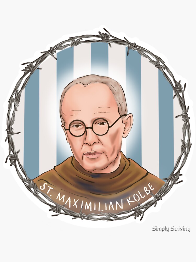 "St. Maximilian Kolbe - Sticker " Sticker by Simply-Striving | Redbubble