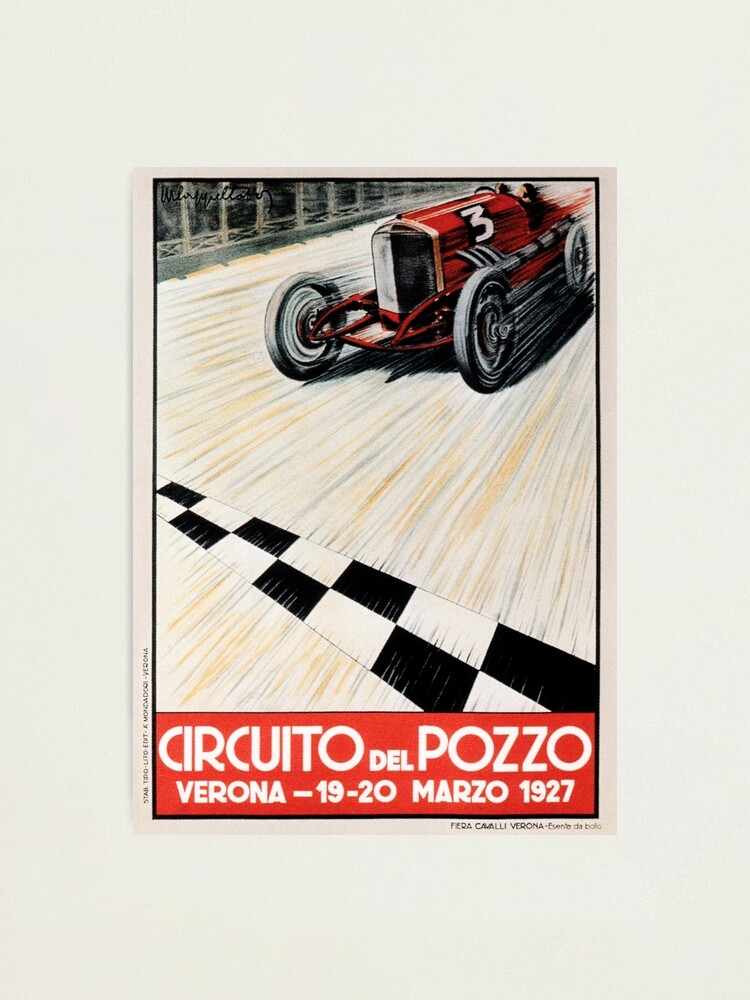 "CIRCUITO DEL POZZO Verona Italy 1927 Motorsports Racing Gran Prix ...