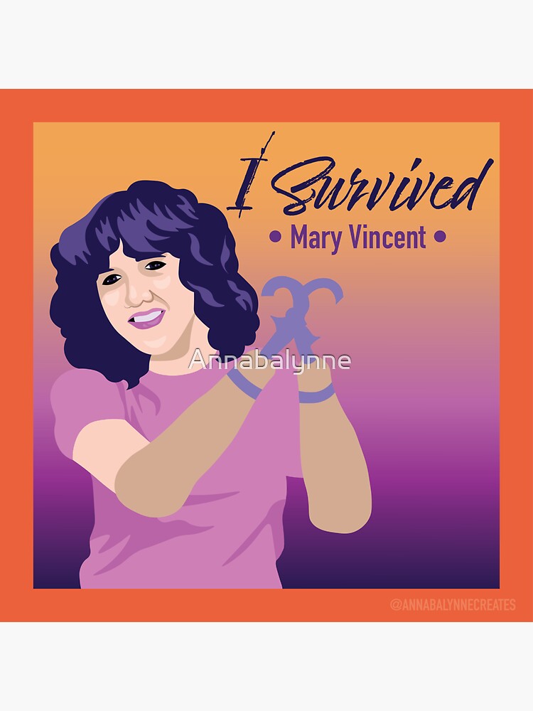 "Mary Vincent" Sticker for Sale by Annabalynne | Redbubble