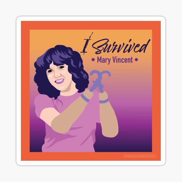 "Mary Vincent" Sticker for Sale by Annabalynne | Redbubble