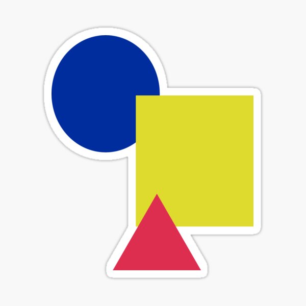 "Funky Shapes" Sticker for Sale by gnomeshop | Redbubble