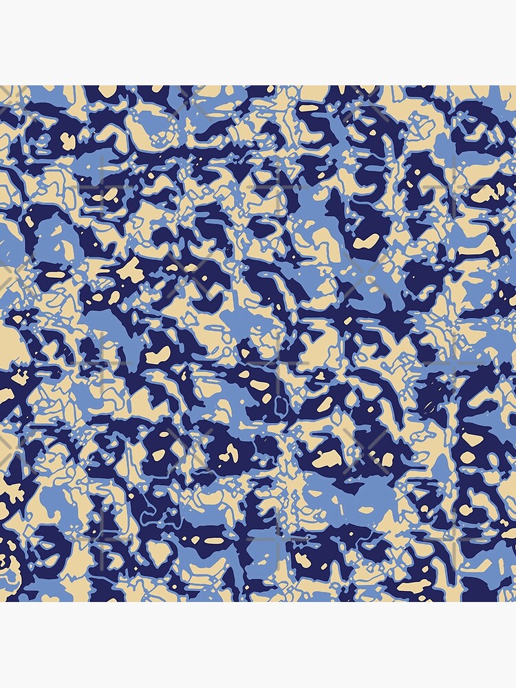"Phantom Blue Camouflage Colorful Design Digital Camo Patterns in Blue ...