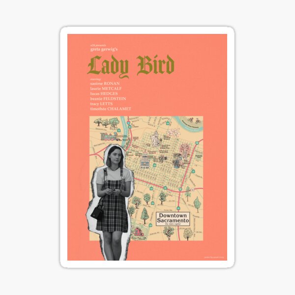 "LADY BIRD (2017) " Sticker for Sale by aanouk | Redbubble