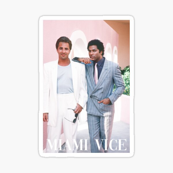 "Miami Vice - Retro chic" Sticker for Sale by BlueDoctor | Redbubble