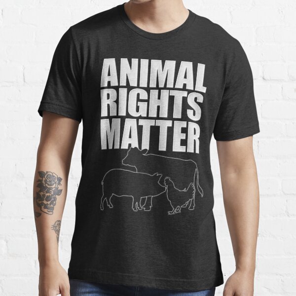"ANIMAL RIGHTS MATTER" T-shirt for Sale by Paparaw | Redbubble | animal ...