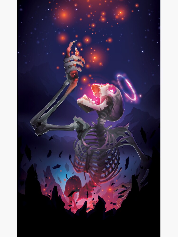 "Hungry Skeleton In Redbubble In Redbubble" Sticker for Sale by IMRAN ...