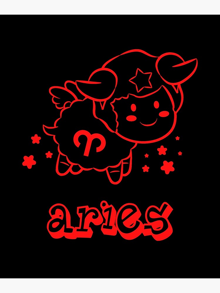 "Cute Aries zodiac sign for kids horoscope Aries" Art Print for Sale by ...