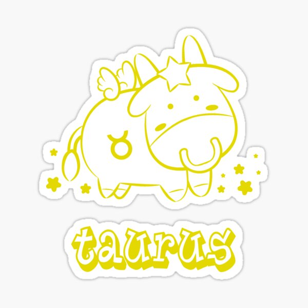 "Cute Taurus Zodiac Sign for Children Horoscope Taurus" Sticker by ...