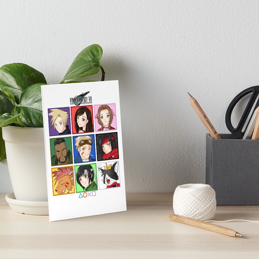 "Final Fantasy VII cast " Art Board Print by CohartProject | Redbubble