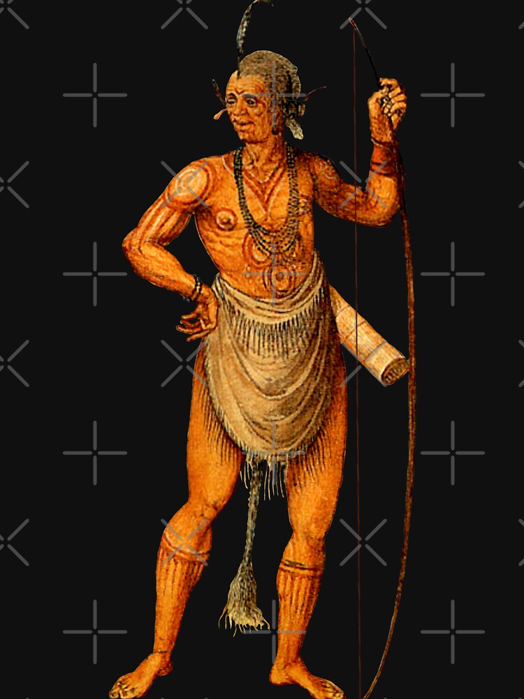 "Native Americans Secotan Warrior" T-shirt for Sale by alexvas ...