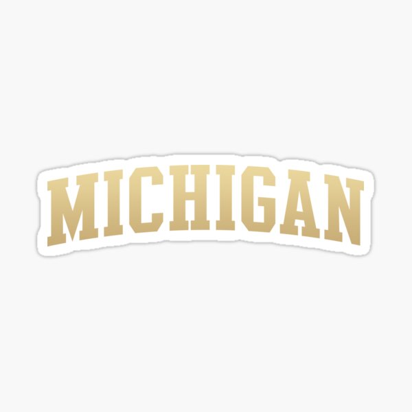 "michigan" Sticker for Sale by Sarchia | Redbubble