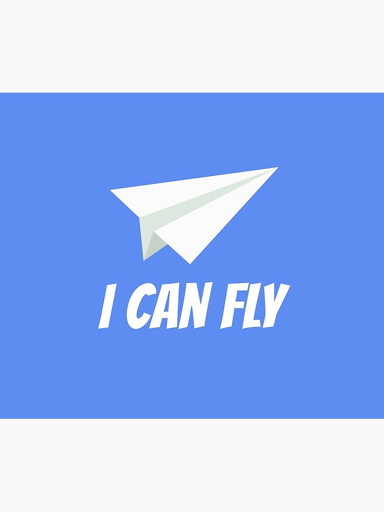 "I Can Fly. Inspirational Paper Airplane. You Can Do Anything" Poster ...