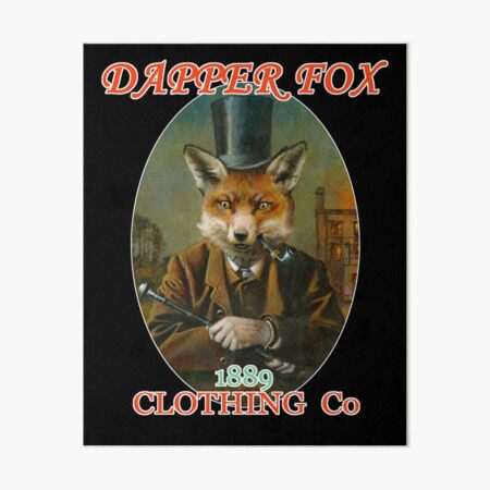 "Dapper Fox Clothing Co" Art Board Print for Sale by mictomart | Redbubble