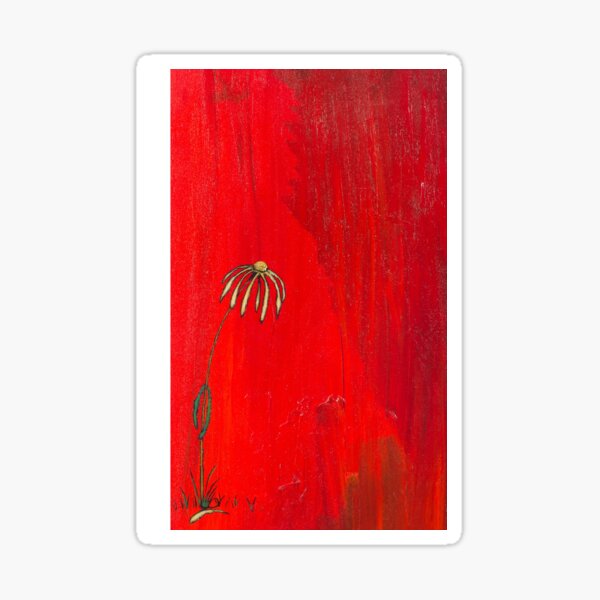 "Sad Little Flower" Sticker by Dorsey425 | Redbubble