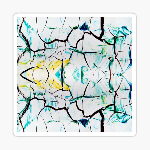 "Oil paint pattern of colorful abstract for textile and design" Sticker ...