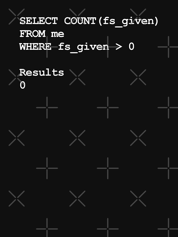 "Funny SQL Programming Joke Developer" T-shirt for Sale by ...