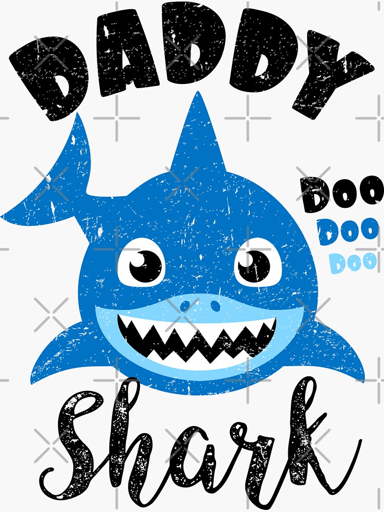 "Daddy Shark Gift Cute Baby Shark Design Matching Family Set Doo Doo ...