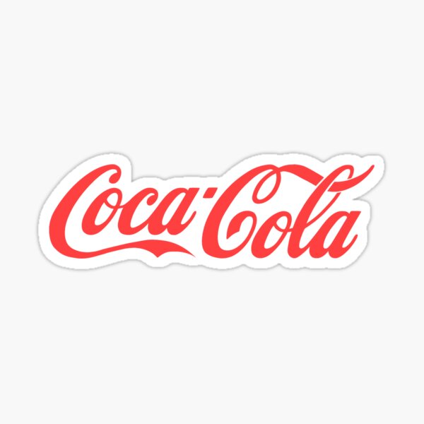 Coca Cola White Stickers | Redbubble