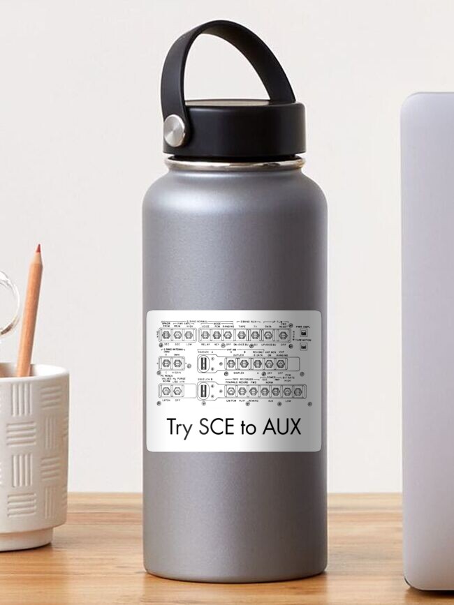 "Try SCE to AUX" Sticker for Sale by seasonings | Redbubble