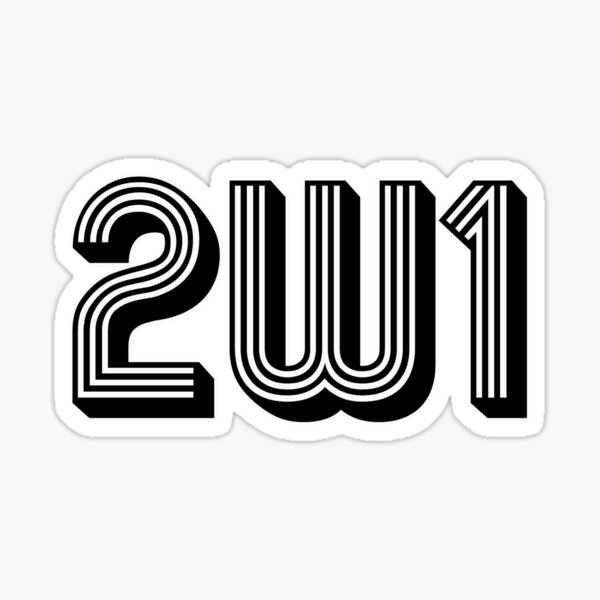 "2w1" Sticker by snwalter2001 | Redbubble
