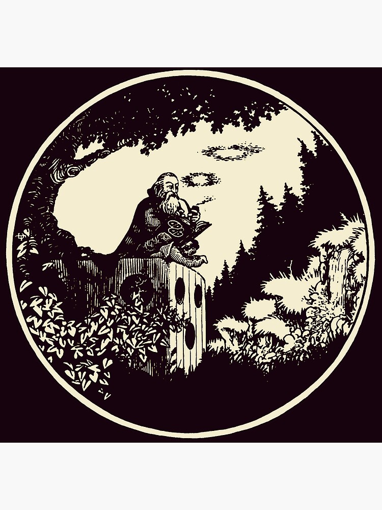 "AD&D Smoking Wizard" Art Print by Cotereaux | Redbubble