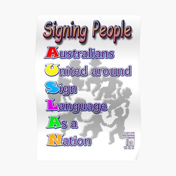 Auslan Posters | Redbubble