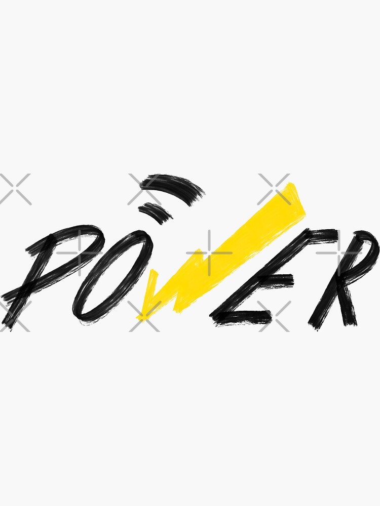 "Power Up" Sticker for Sale by Bold- | Redbubble