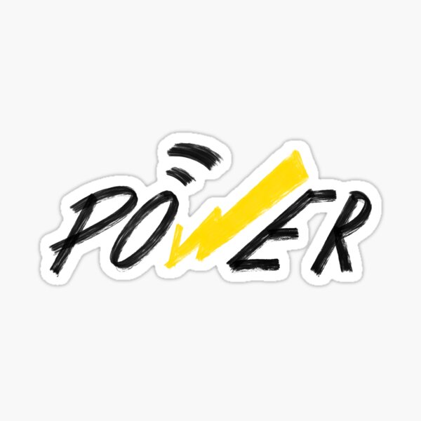 "Power Up" Sticker for Sale by Bold- | Redbubble