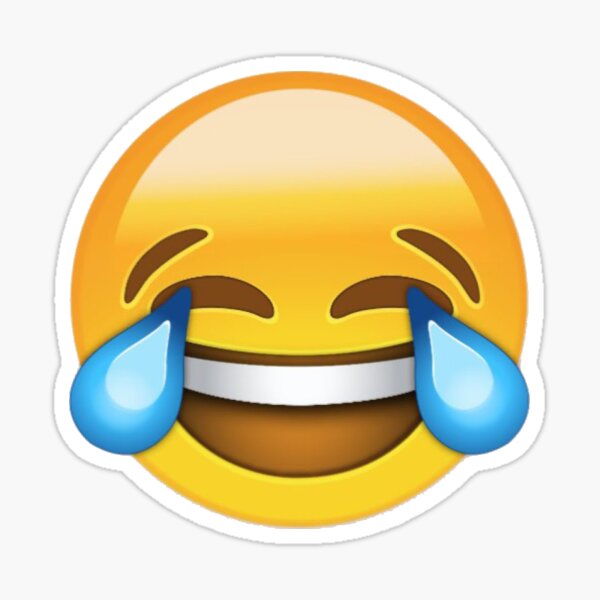 "LAUGHING FACE EMOJI STICKER" Sticker for Sale by owengarcia22 | Redbubble