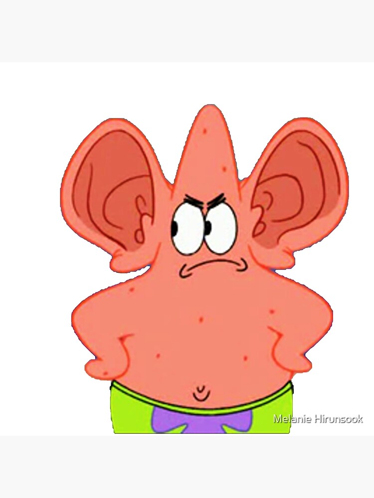 "Big Ear Patrick Star" Poster by nee1234 | Redbubble