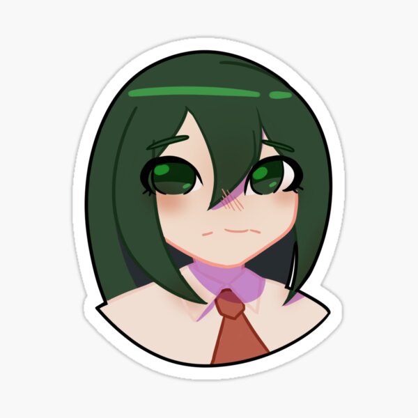 "Tsuyu Asui Mini" Sticker by xilysmt | Redbubble