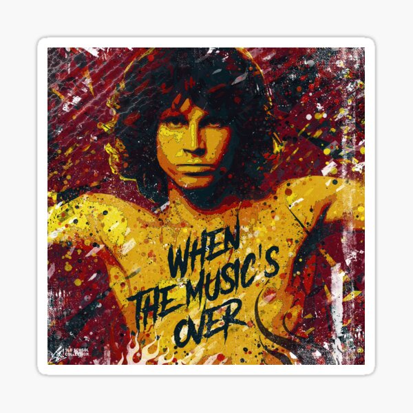 "Jim Morrison" Sticker by Yarchy | Redbubble