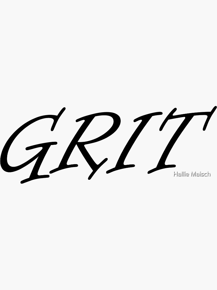 "grit" Sticker for Sale by Maisch | Redbubble