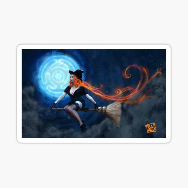 "Bewitched" Sticker for Sale by ArtStoryDesign | Redbubble
